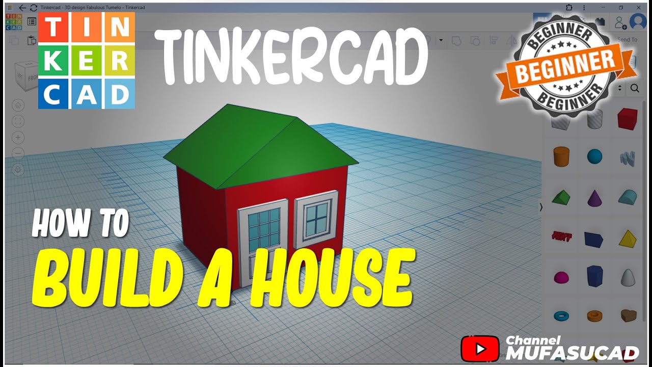 TinkerCAD How To Build A House - YouTube