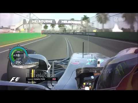 F1 2017 Lewis Hamilton Chasing Max Verstappen Australian GP#F1release 4k