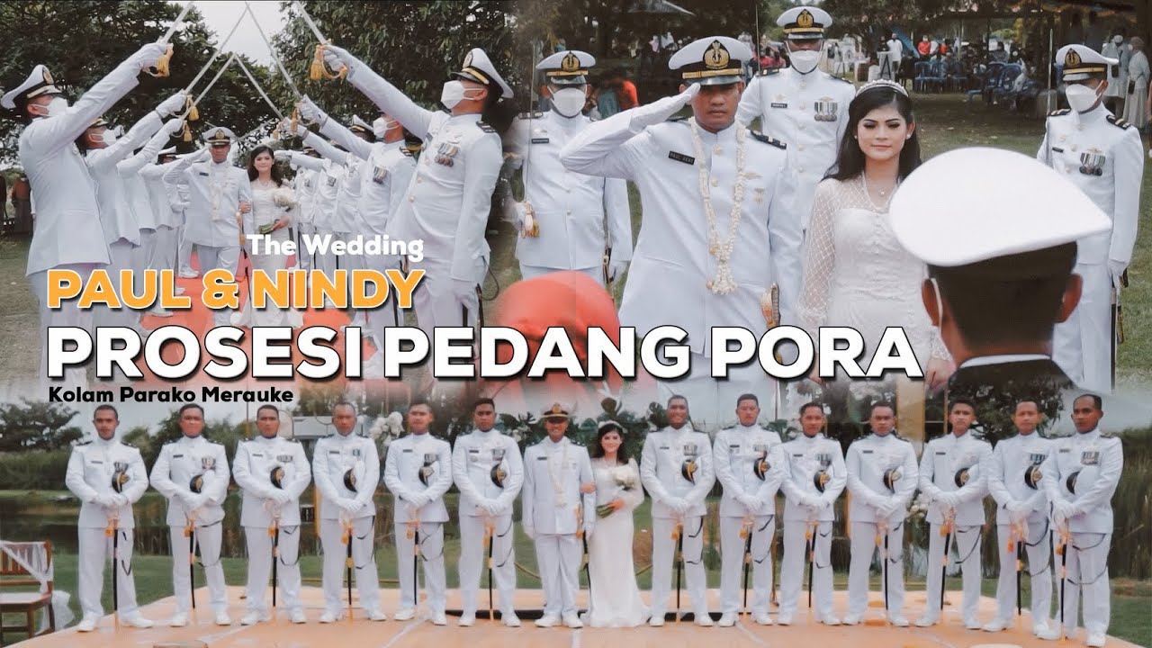 Upacara Pedang Pora TNI-AL of Paul & Nindy #wedding #pedangpora #tnial ...