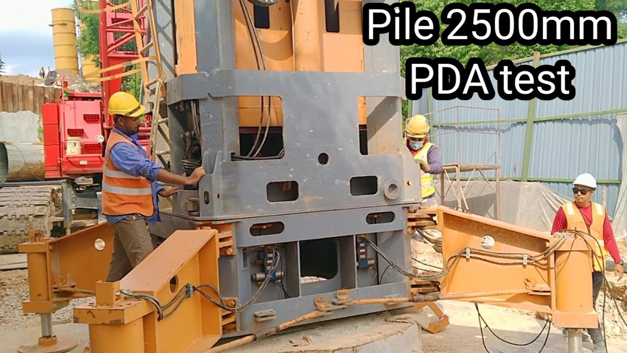 PDA Test At 2500mm Boredpile - YouTube