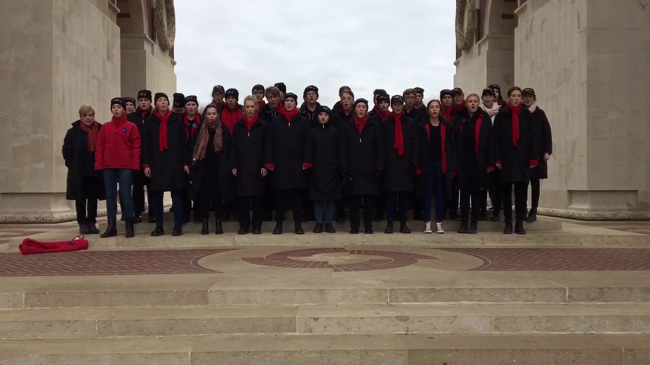 Anzac Day Commemoration Choir 'In Flanders Fields' 2017 - YouTube