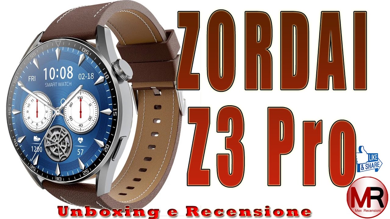Zordai Z3 Pro: Smartwatch da 47mm, BT5, Chiamate e Ottime ...