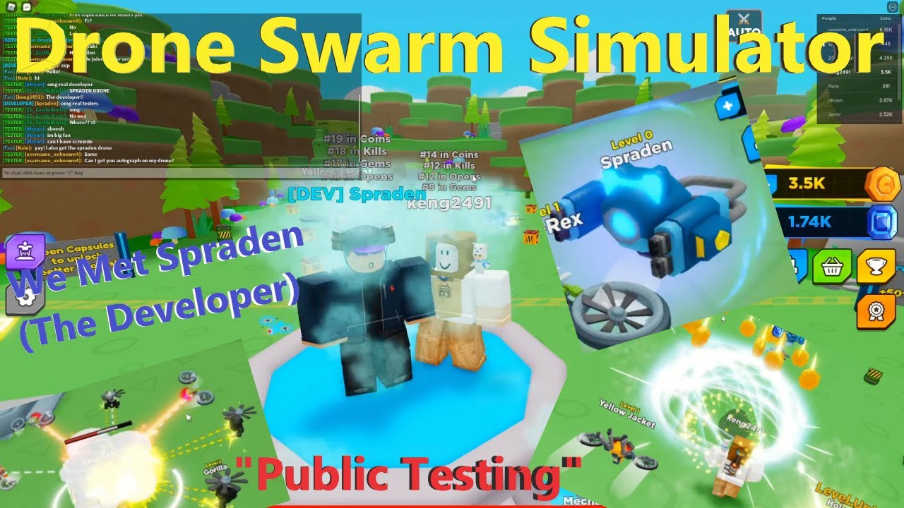 Drone Swarm Simulator New Game | My Testing On The Game + I Met The ...