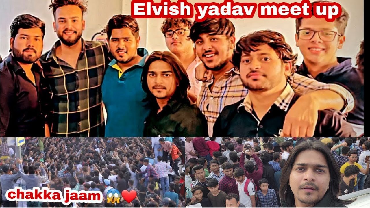@ElvishYadavVlogs meet up in FARIDABAD🔥 | Chakka Jaam 5000+people😨 ...