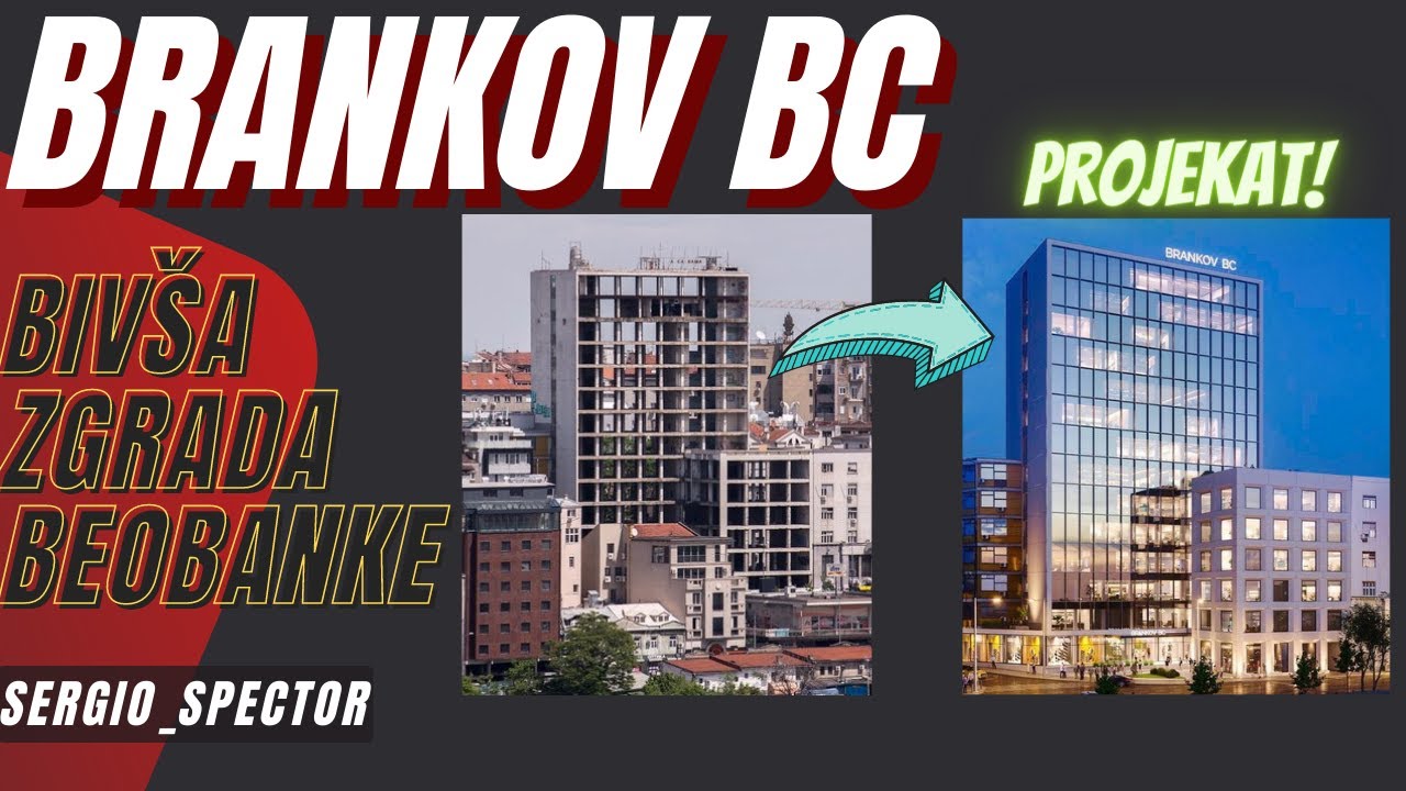 Beograd Projekat Brankov BC na Zelenom Vencu, Brankova ulica, zgrada ...