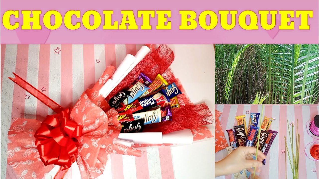 DIY | SIMPLE CHOCOLATE BOUQUET | MERLY DIYS - YouTube
