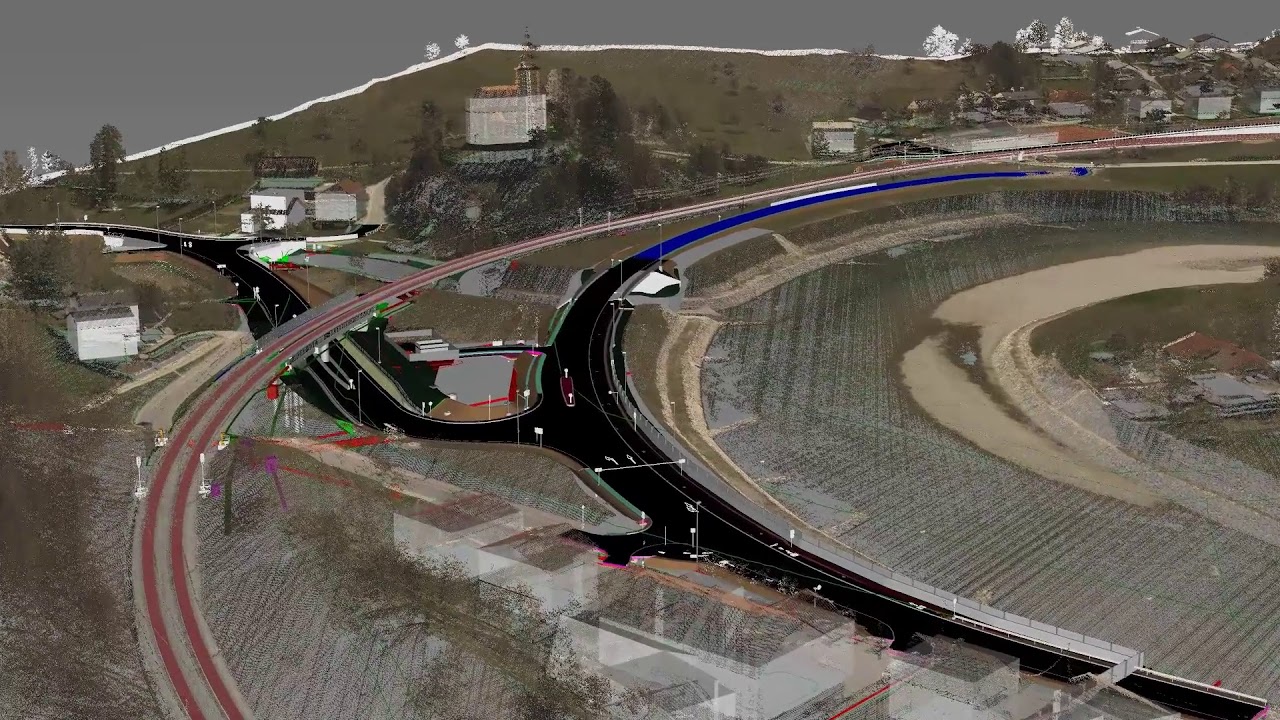 BIM Model railway line Marija Gradec - YouTube