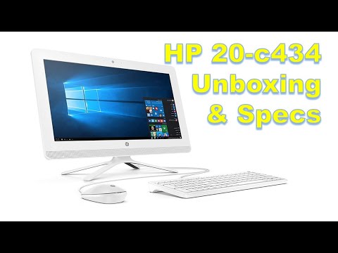 Hewlett Packard HP 20c434 AIO (All In One Computer) Unboxing & Set Up ...