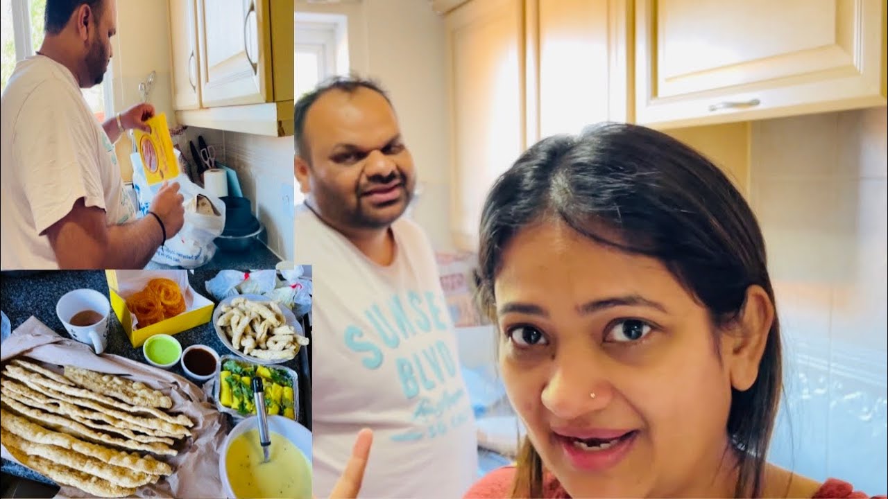 Sunday special me fafda jalebi kha ke ho gai pet me gadbad - YouTube