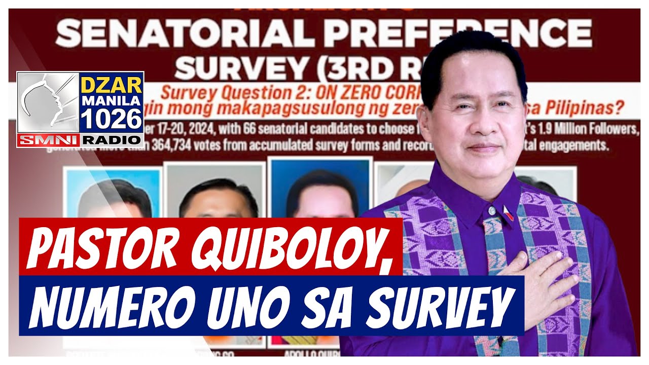 Senatorial bet Pastor ACQ, numero uno sa survey | via Margot Gonzales ...