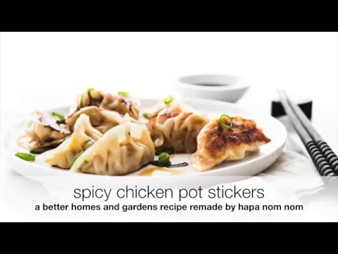 Spicy Chicken Pot Stickers with a Ginger Infused Dipping Sauce - YouTube