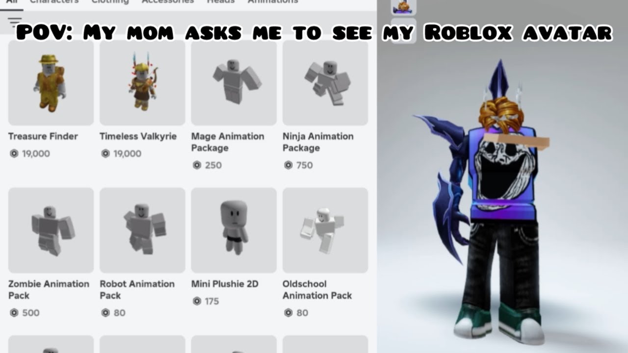ME WHEN MY MOM WANTS TO SEE MY ROBLOX AVATAR 😅 (@NotAmberRoblox-) - YouTube
