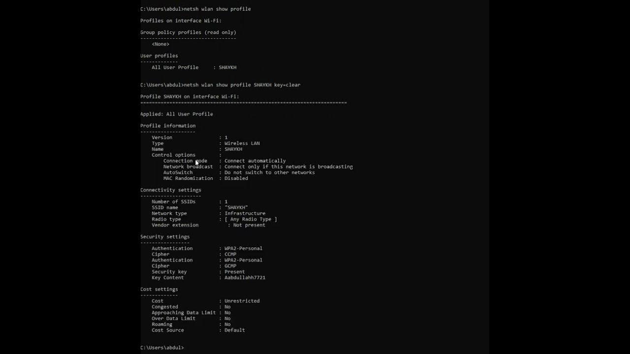 How to see wifi password , Command Prompt - YouTube