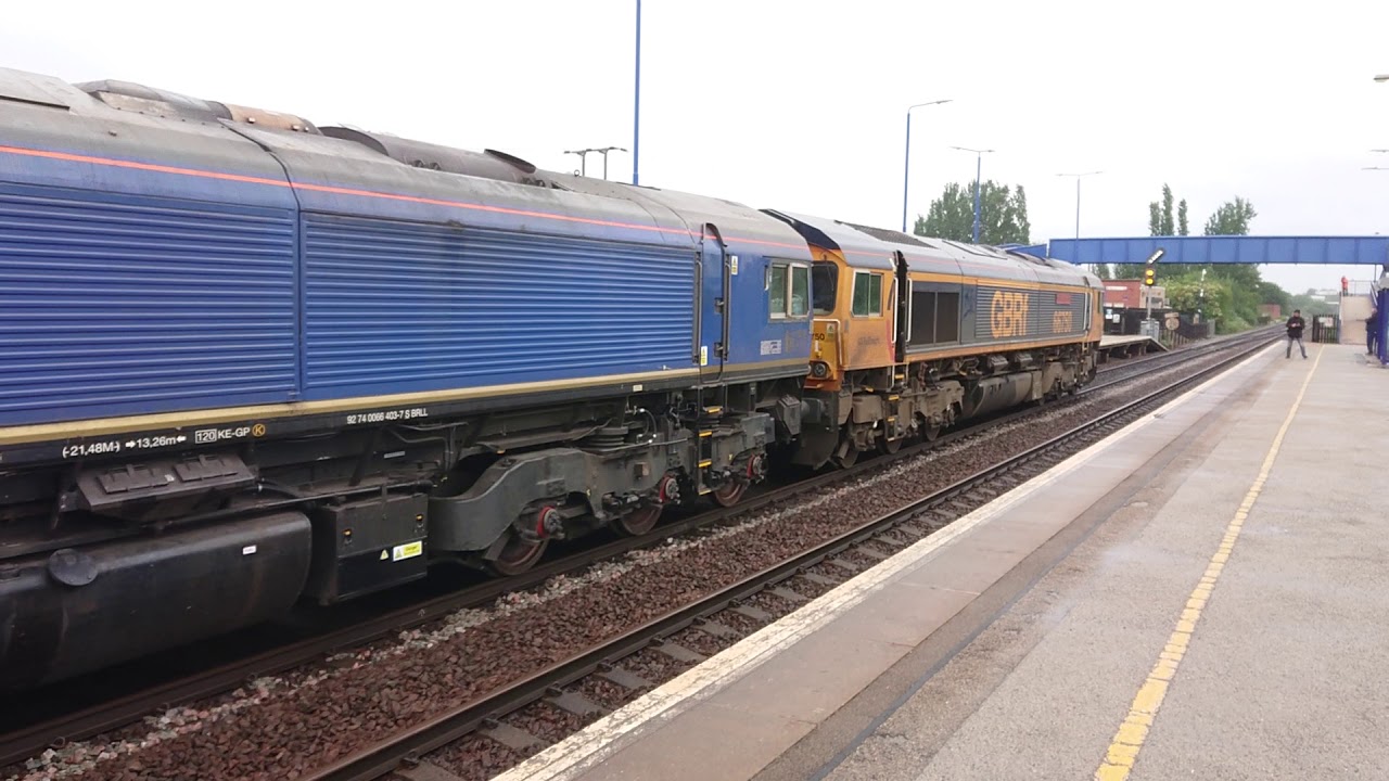 66750 & 66790 & 66791 at swinton - YouTube