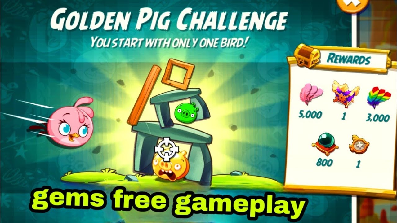 Angry birds 2 the golden pig challenge with stella 10 sep 2025 gems ...