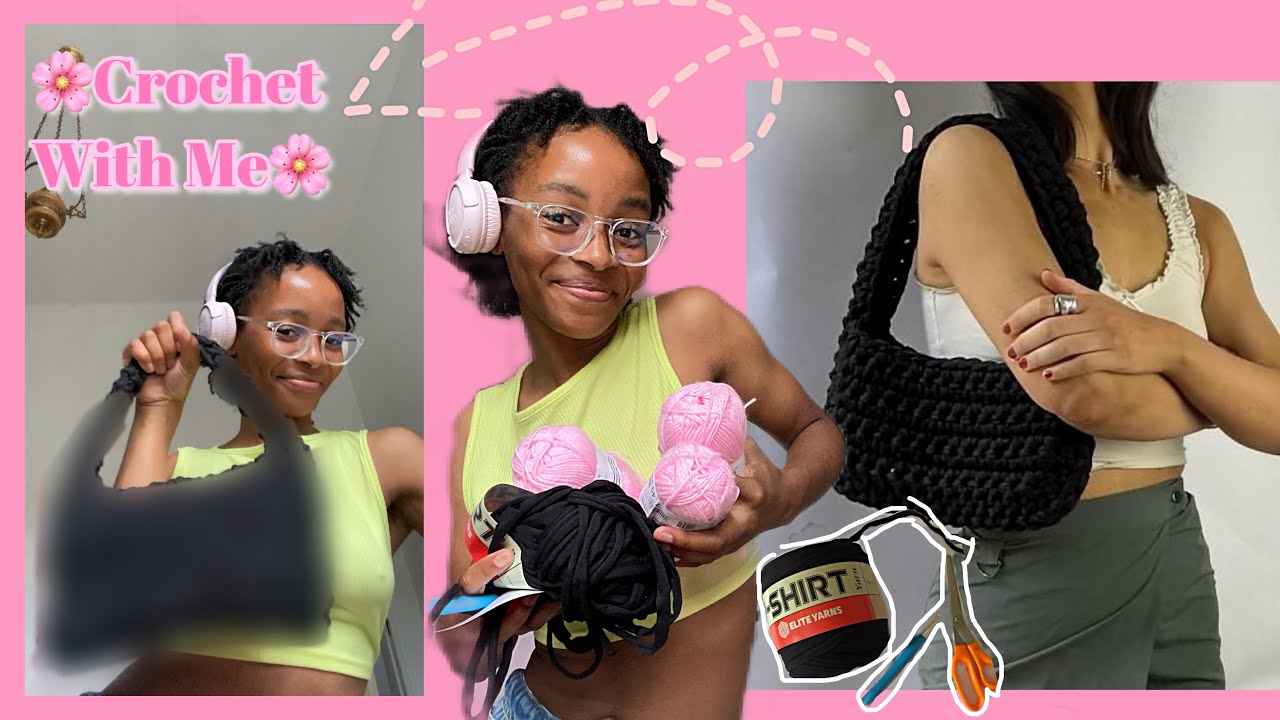 I crochet the famous Pinterest handbag. That’s it, that’s the Vlog ...