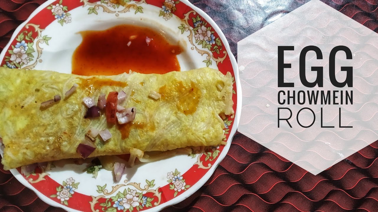 Egg Chowmein Roll - YouTube