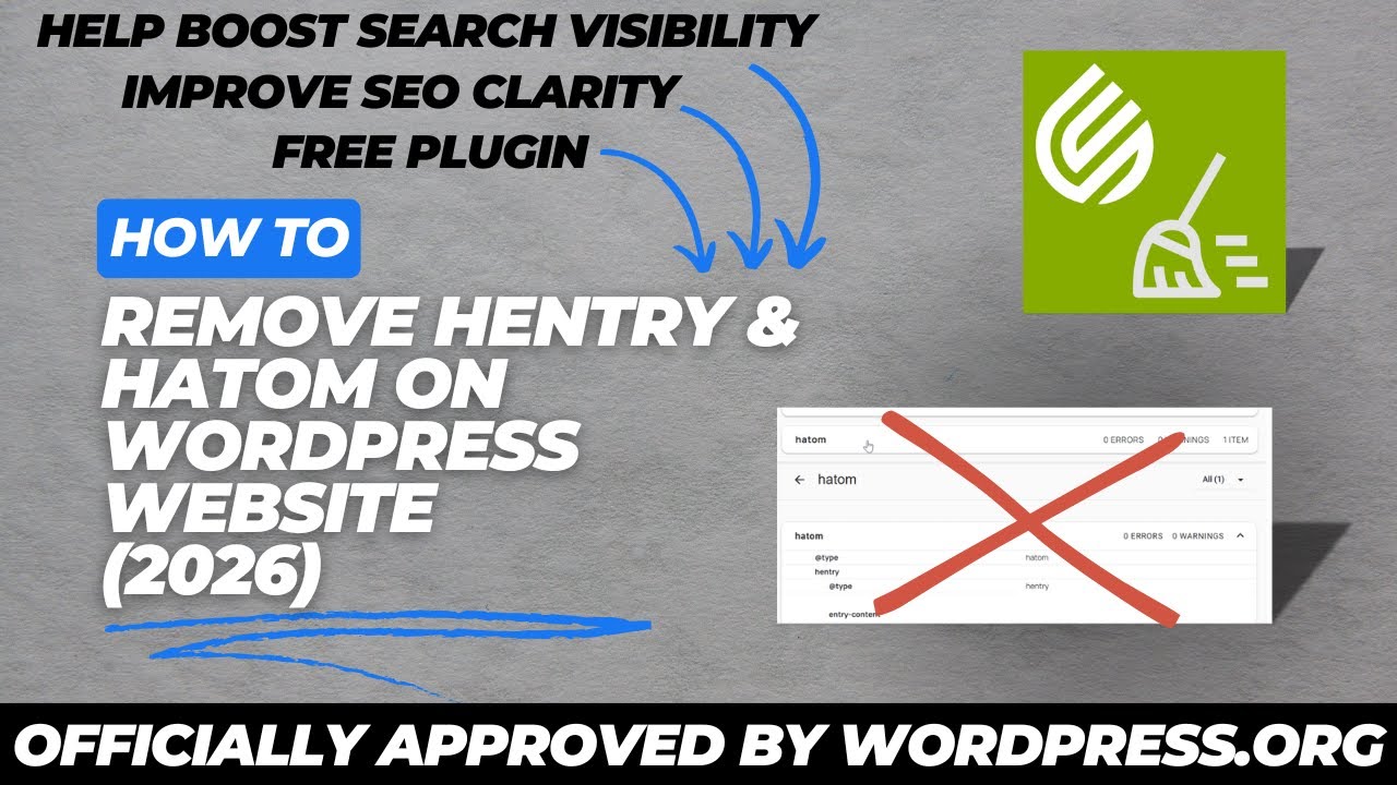 How to Remove Hentry and Hatom from WordPress Website (2025) Improve ...