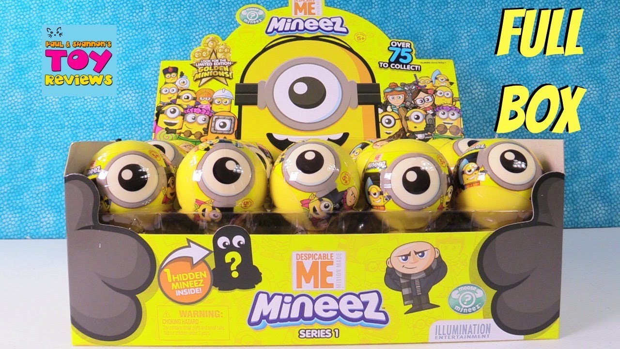 Minions Mineez Series 1 Full Box Pack Blind Bag Toy Review ...