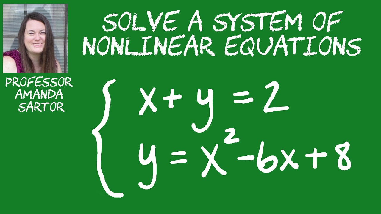 Solve a System of Non-Linear Equations - YouTube
