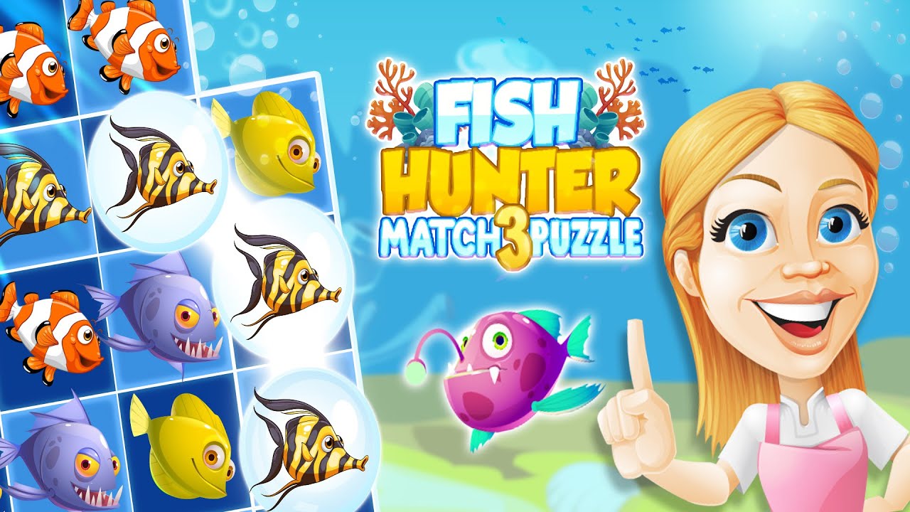 Fish Hunter Match 3 Puzzle - YouTube