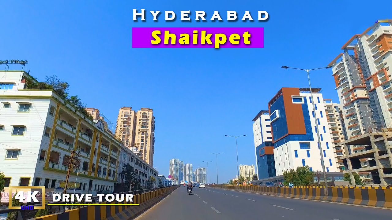 Shaikpet flyover 4k drive Tour | Hyderabad - YouTube