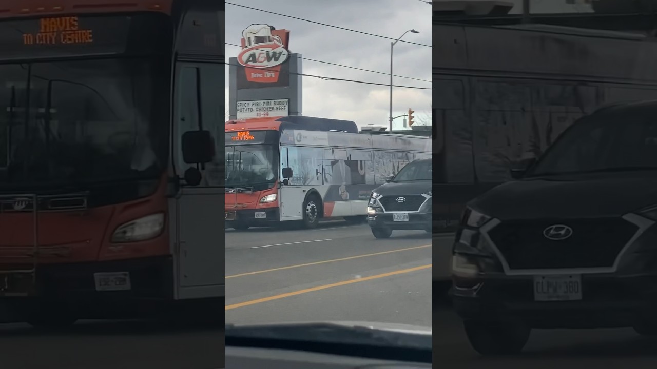 MiWay | 2011 New Flyer XD40 1117 Route 61 S Mavis to City Centre - YouTube