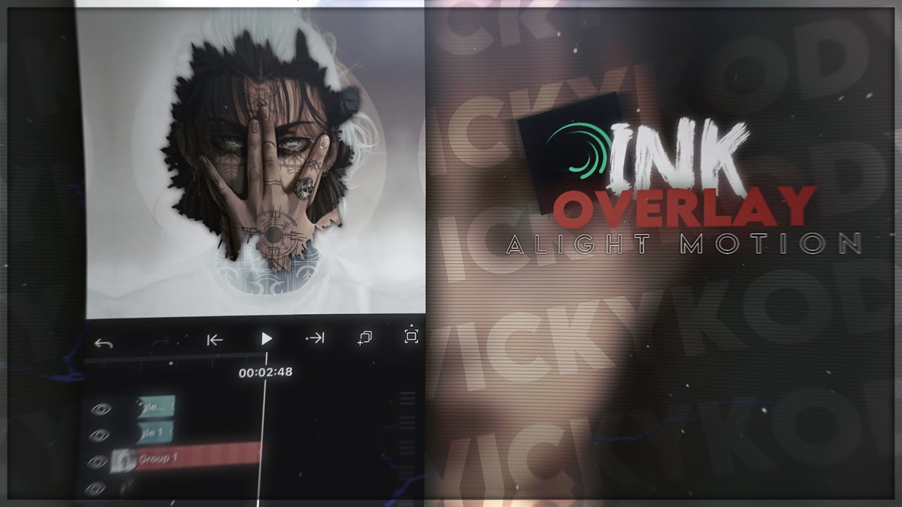 Ink Splash Overlay/Transition | Tutorial Alight Motion + FREE PRESET ...