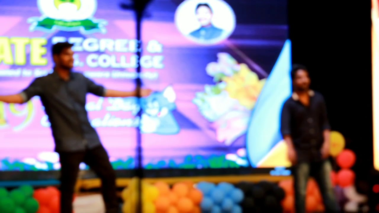 Hemanth & Tulasi dance performance at Mahathi Auditorium, GATE DEGREE ...