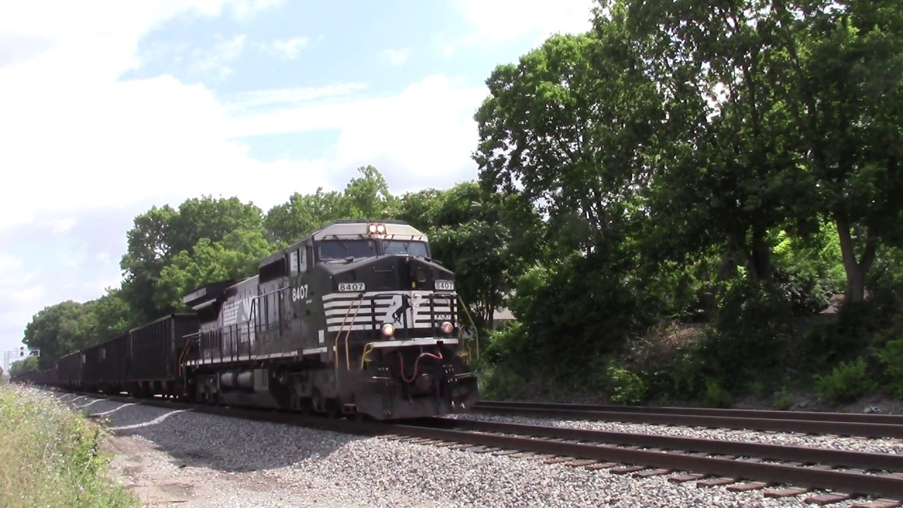 Norfolk Southern Ex-Conrail D8-40CW Single Southbound Empty Coal Train - YouTube