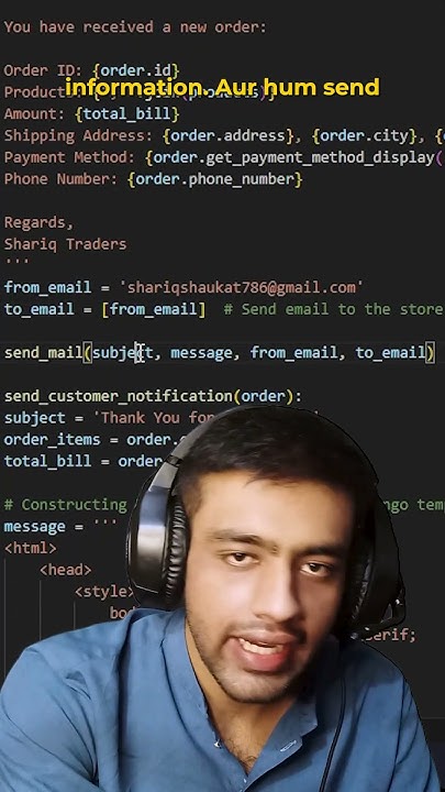 How I Built the Logic to Send Store Notification Emails in Django | #foryou #youtubeshorts # ...