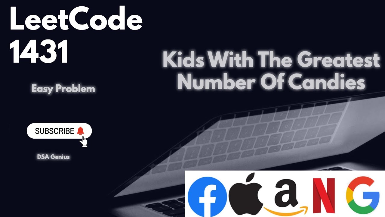 Leetcode 1431: Kids With Candies | Easy Array Problem Explained - YouTube