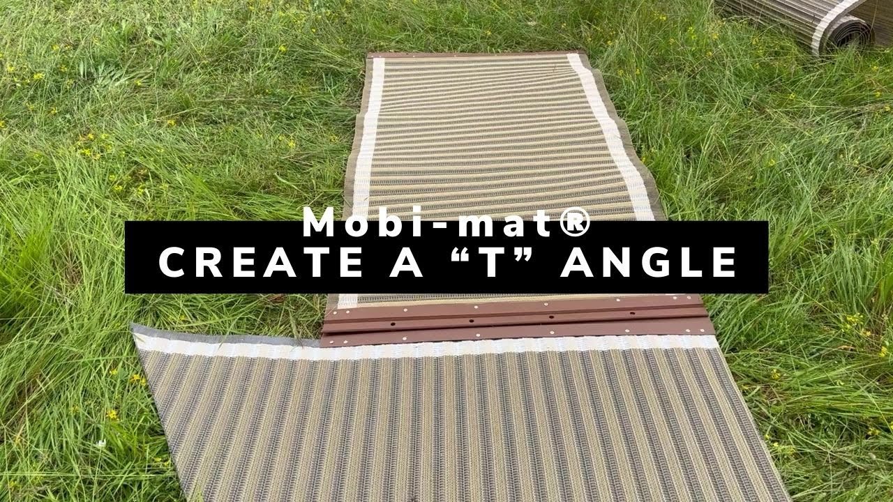 Mobi-mat® - How to create a "T" angle with Mobi-mat® access mat? - YouTube