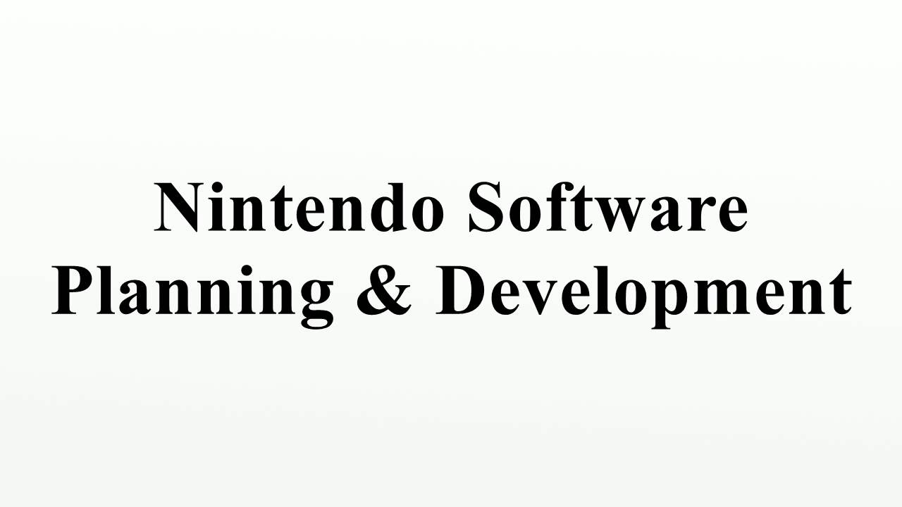 Nintendo Software Planning & Development - YouTube