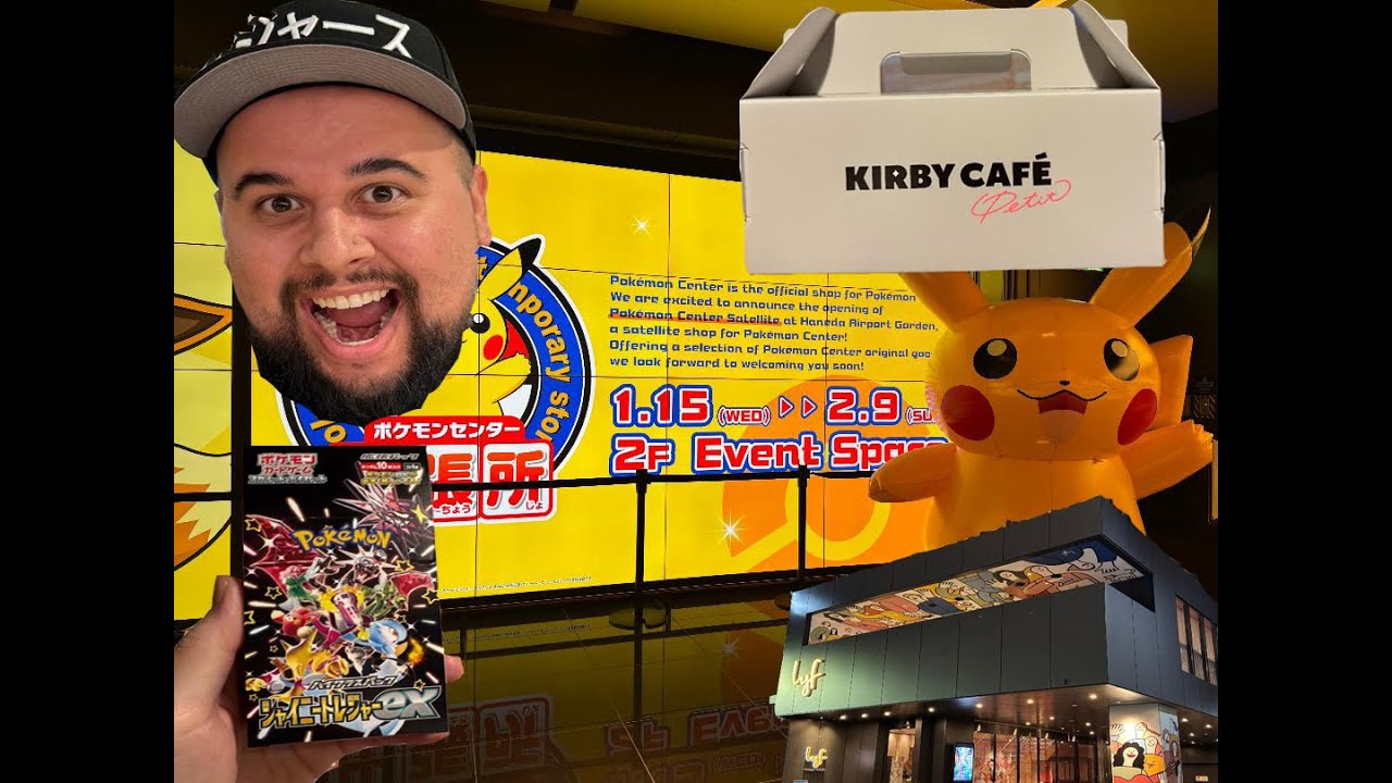 Tokyo Vlog Pt.1 - Haneda Airport, Pokemon Center DX, Kirby Cafe, LYF ...