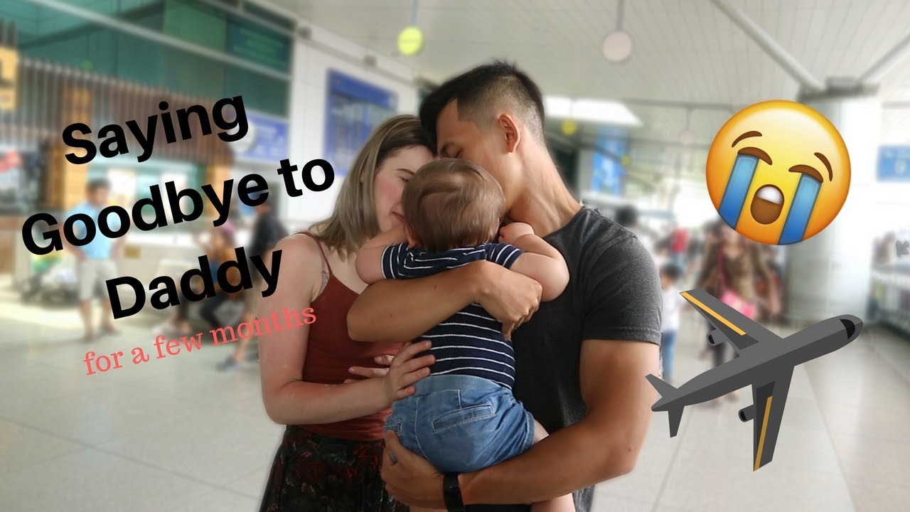 BABY SAYING GOODBYE TO DADDY || LONG DISTANCE PARENTING || TRIGGER ...