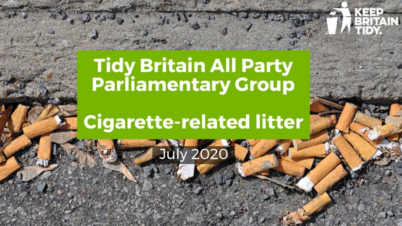 Tidy Britain APPG - July 2020 | Cigarette-related litter - YouTube