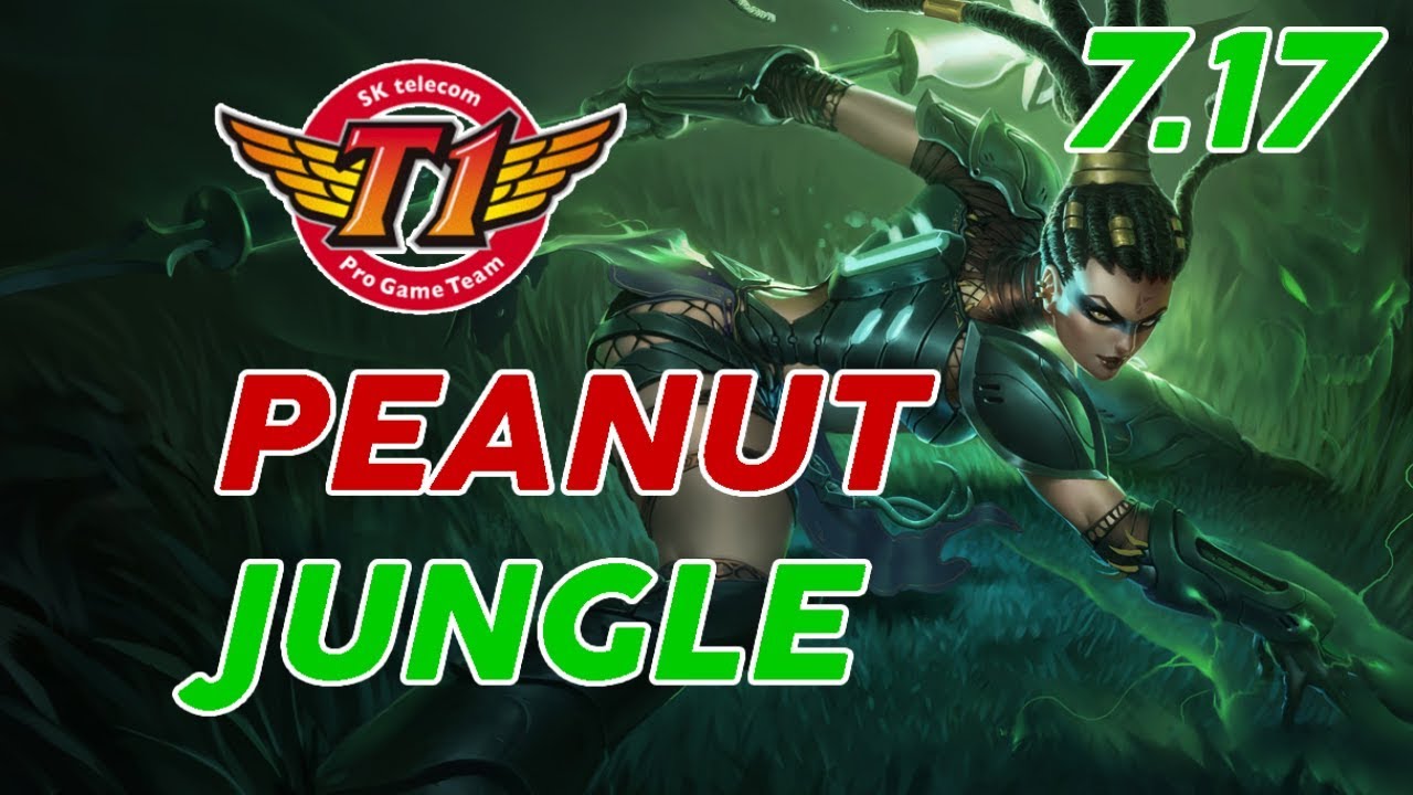 SKT T1 Peanut Nidalee Jungle Patch 7.17 Pro Replay - YouTube