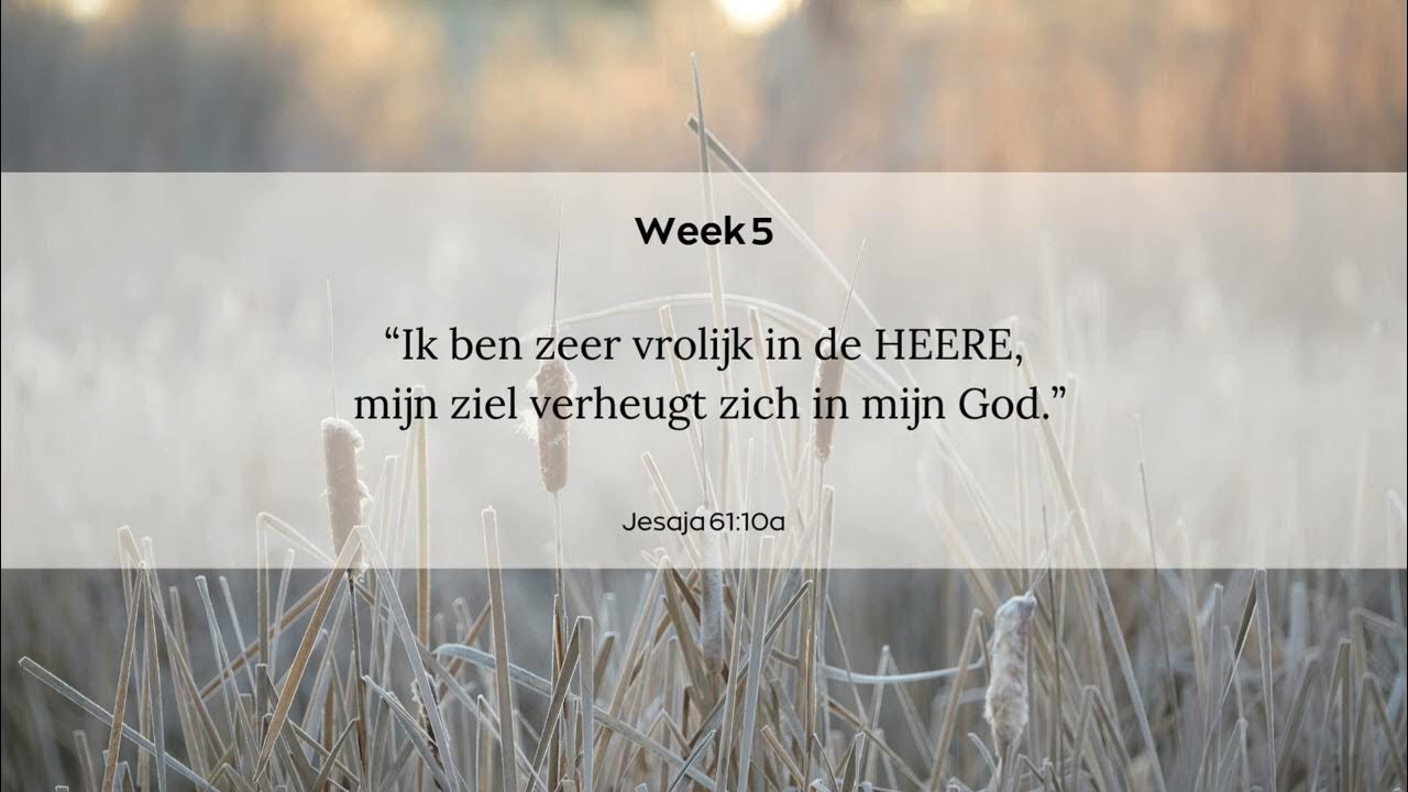 Week 5 - Jesaja 61:10a - YouTube