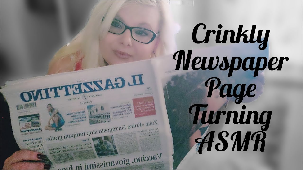 [Asmr] Crinkly Newspaper Page Flipping - YouTube