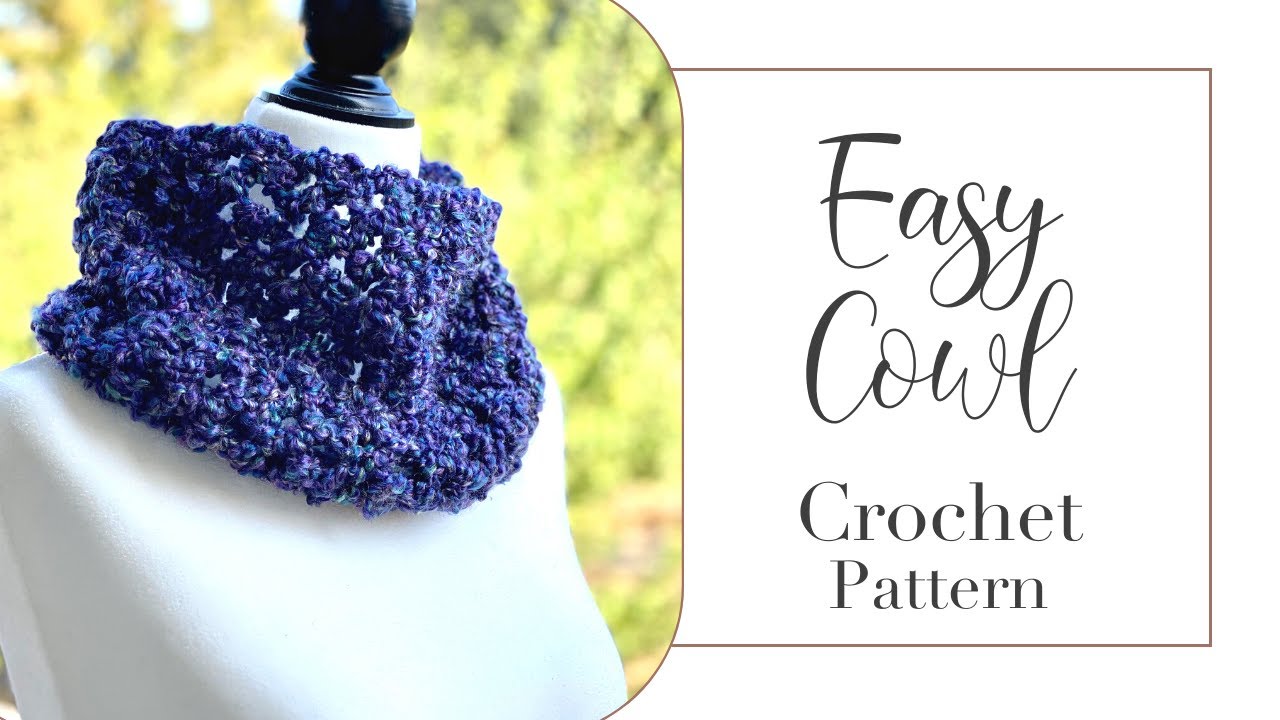 Make It Quick Crochet Cowl Tutorial - YouTube