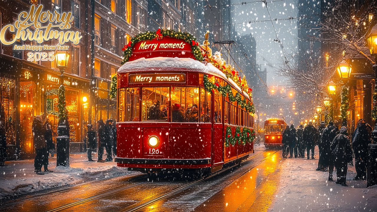 Soothing Christmas Piano Music with Snow Falling for Peaceful Holiday ...