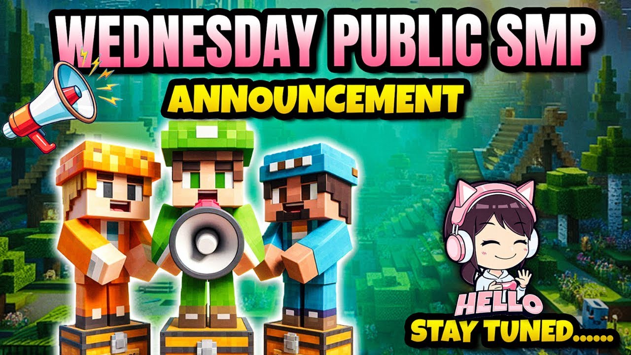Wednesday SMP - ANNOUNCEMENT | Public Invite Only SMP #minecraftsmp # ...