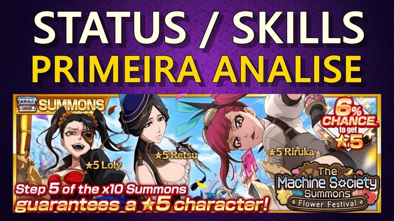 Bleach Brave Souls - Machine Society STATUS / SKILLS - YouTube