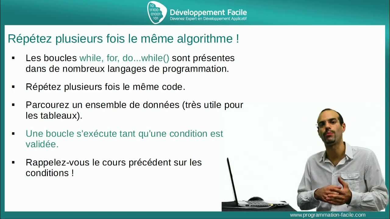 Comment utiliser les boucles en programmation ? - YouTube