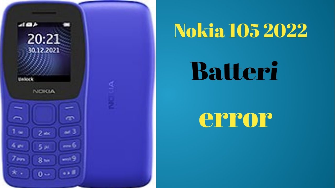 Nokia 105 Plus (TA 1447) Battery Error Problem || nokia 105 battery ...