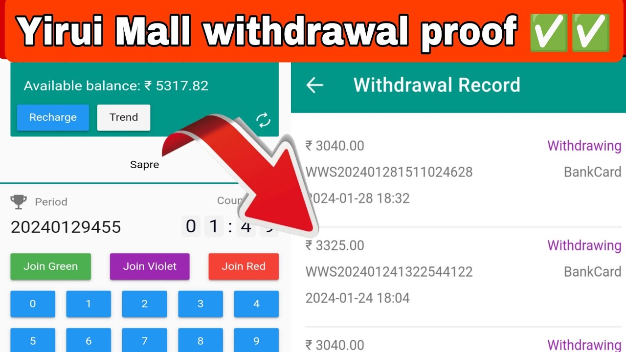 Yirui Club Withdrawal proof || Yirui club. Telegram link 🔗|| Yirui club ...