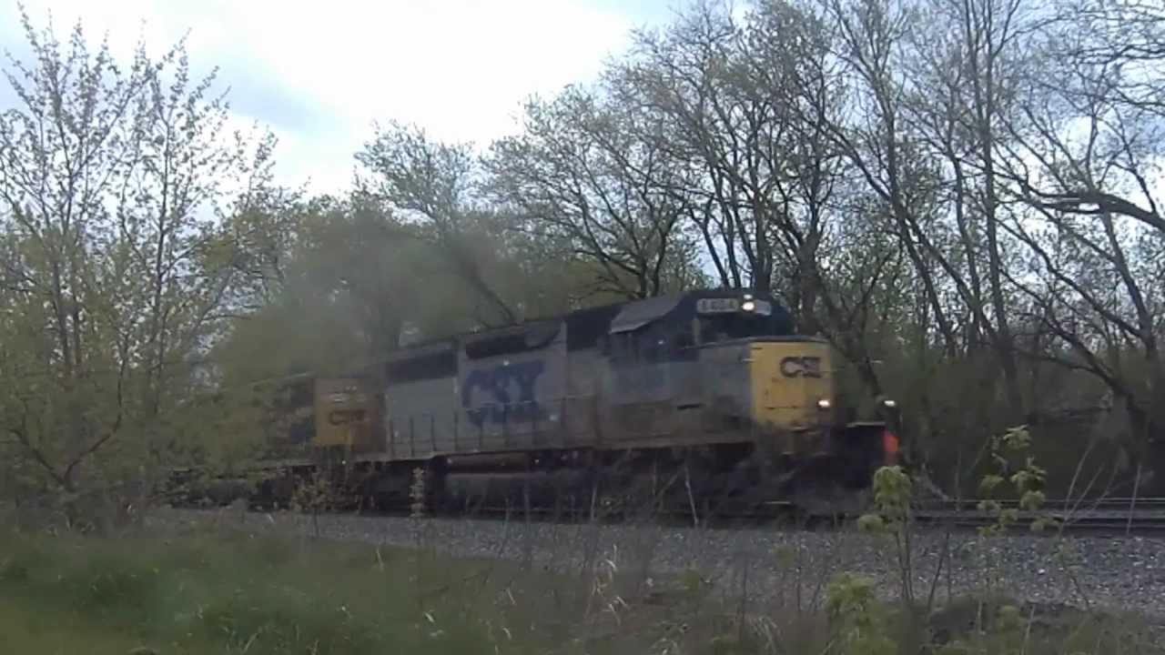 Catching the CSX 8404 (YN1) - YouTube
