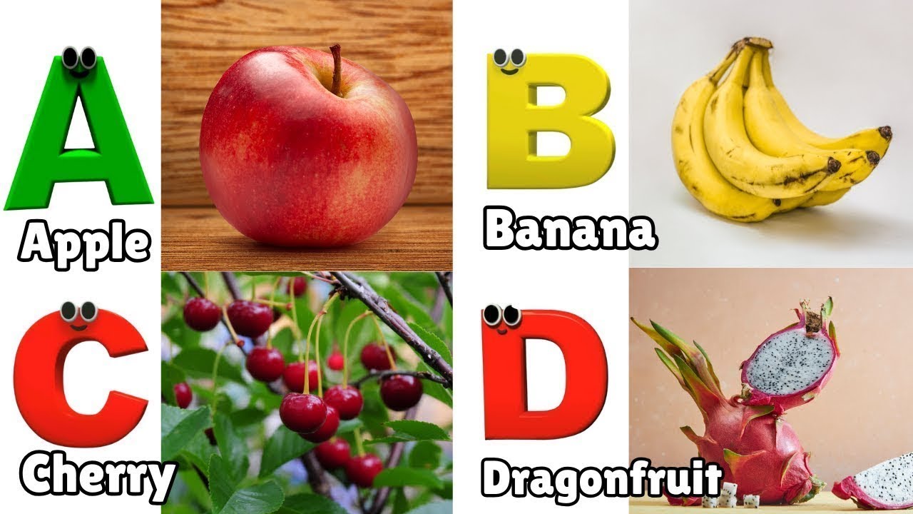 Fruit ABC Song | ABC Fruit Phonics Song | Alphabet Fruits Song for ...