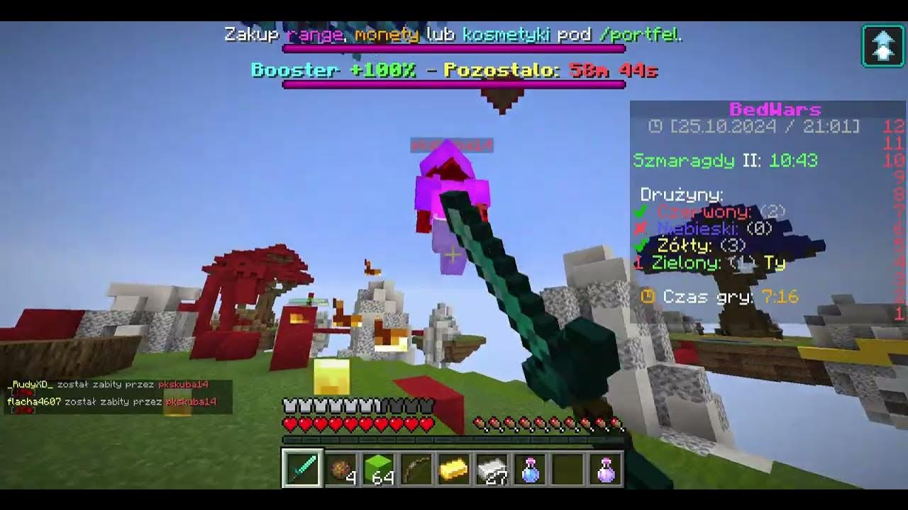 Bedwarsy z moim kolegą - YouTube